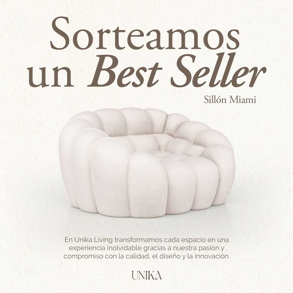 Unika Living sortea un sofá Miami | Concurseo